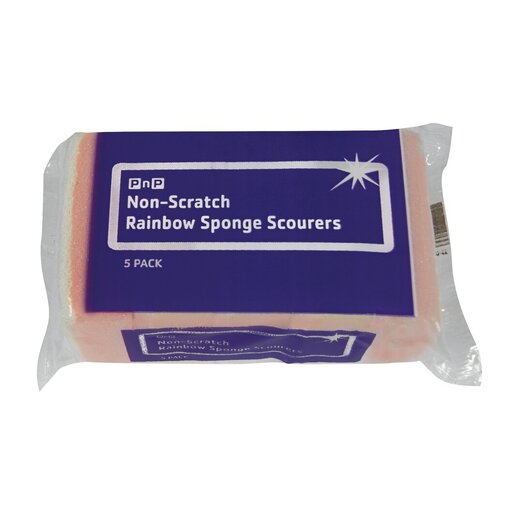 PnP Non Scratch Rainbow Sponge 5ea x 80 | PnP