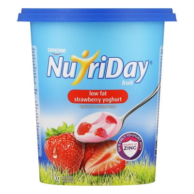 Danone Nutriday Low Fat Strawberry Fruit Yoghurt 1kg | PnP