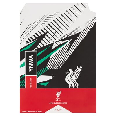 Liverpool Football A4 Precut Assorted Book Covers 5 Pack | Smart Price ...