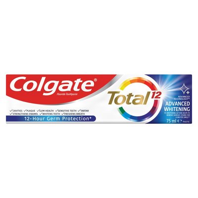 Colgate Total 12 Advanced Whitening Antigerm Multibenefit Toothpaste 75ml | PnP