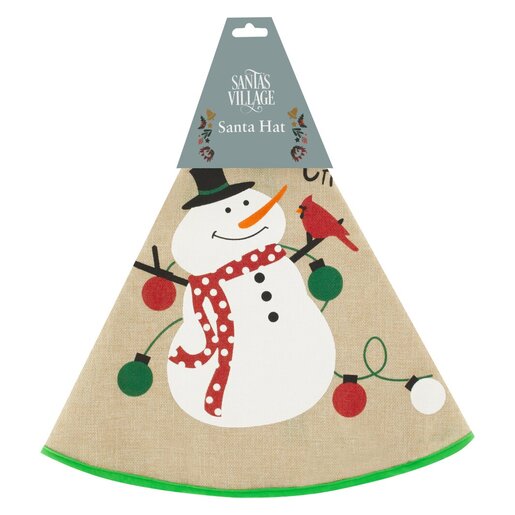 Santa's Village Tree Skirt Hesian | PnP