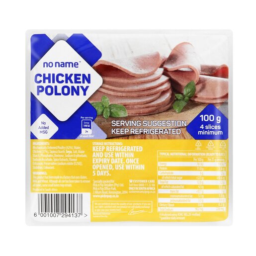 PnP No Name Chicken Polony 100g | PnP