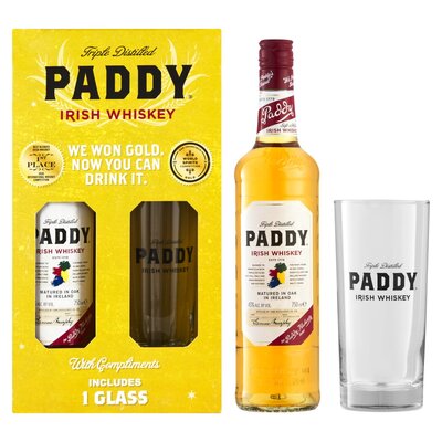 Paddy Irish Whiskey Gift Pack 750ml | PnP
