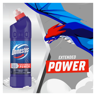 Domestos Regular Multipurpose Stain Removal Thick Bleach Cleaner 750ml ...