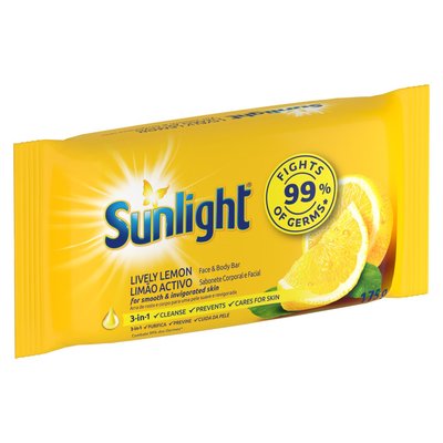 Sunlight Lively Lemon Cleansing Face & Body Bar Soap 175g | PnP