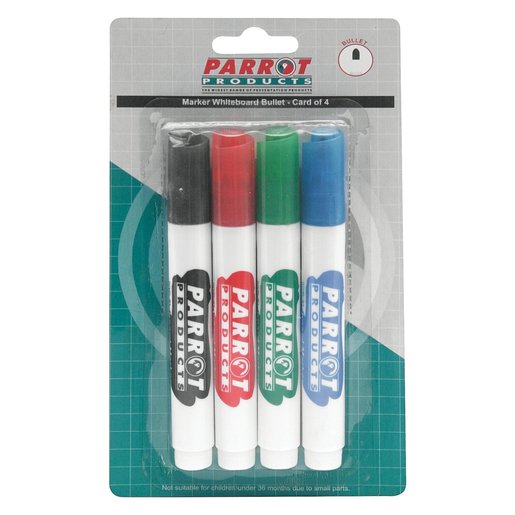Parrot White Board Marker 4 Pack | PnP