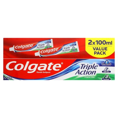 Colgate Triple Action Multibenefit Toothpaste 2 x 100ml | PnP