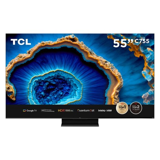 TCL 55 Inch QD Mini LED Smart Google Tv 55C755 | PnP
