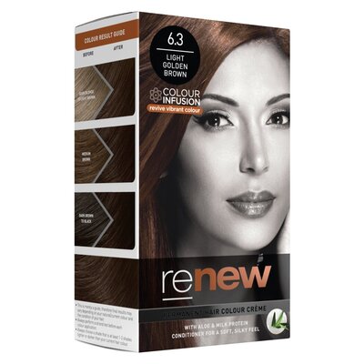 Renew Light Golden Brown 6.3 Permanent Hair Colour 50ml | PnP