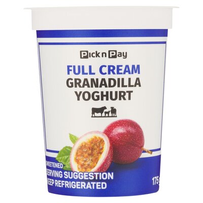 Danone Nutriday Full Cream Smooth Vanilla & Granadilla Yoghurt 6 Pack | PnP