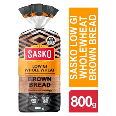 Sasko Low Gi Whole Wheat Brown Bread 800g | Smart Price Specials | PnP Home