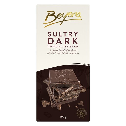 Beyers Sultry 57% Dark Chocolate & Cocoa Nibs Chocolate Slab 100g | PnP