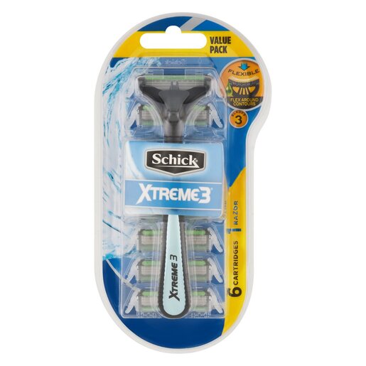 Schick Xtreme 3 Male Shaving Kit + 5 Cartridges | PnP