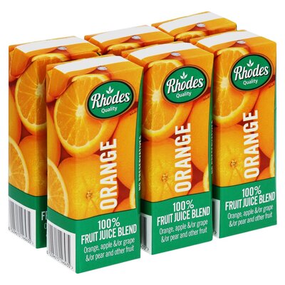 Rhodes 100% Fruit Juice Blend Orange 200ml x 6 | PnP