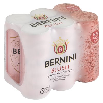 Bernini Blush Can 6 x 300ml | PnP