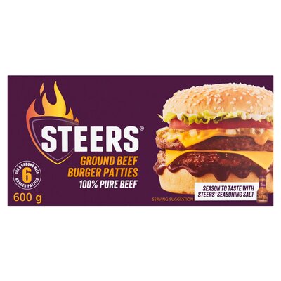 Steers Rib Burger Patties 600g | PnP