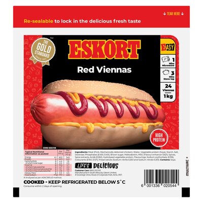 Eskort Rindless Back Bacon 1kg | PnP
