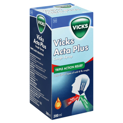 Vicks Acta Plus Cough Syrup 200ml | PnP