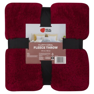 Real Home Assorted Fluffy Coral Fleece Throw 127cm x 152cm | PnP