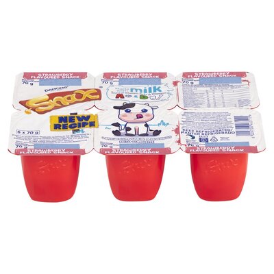 First Choice Low Fat Strawberry Flavoured Dairy Snack Yoghurt 6 x 100g ...