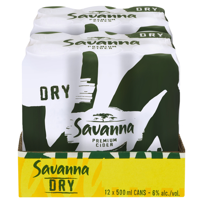 Savanna Dry Can 12 x 500ml | PnP