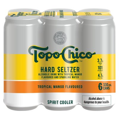 Topo Chico Cooler Tropical Mango 6 x 330ml | PnP