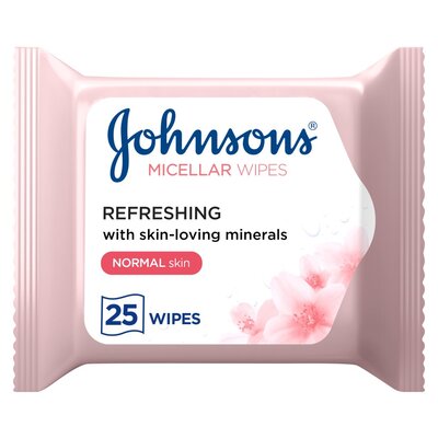 Johnson's Micellar Normal Skin Face Wipe 25 Pack | PnP