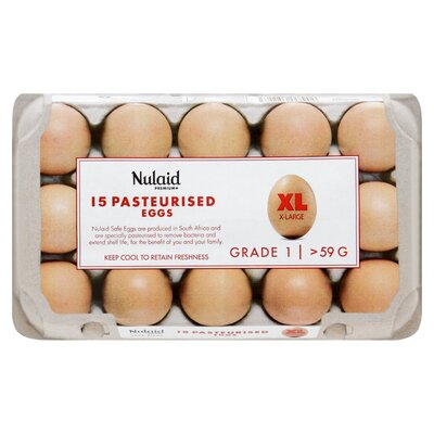 Nulaid Pasteurised Extra Large Eggs 15 Pack | PnP