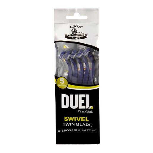 Duel Swivel Twin Blade Disposable Razor 5 Pack | Smart Price Specials ...