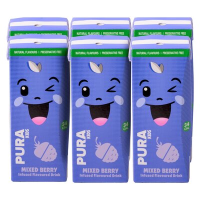 Pura Kids Mixed Berry Infused 6 x 200ml | PnP
