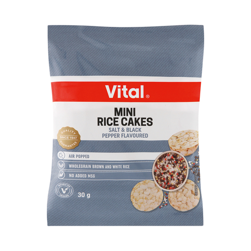 Vital Mini Rice Cakes Salt&pepper 30gr x 1800 | PnP