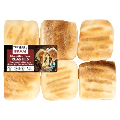 PnP Let's Cook Braai Biltong & Feta Roastie 6 Pack | Smart Price ...