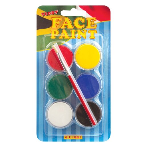 Teddy Face Paint Kit 6x10ml 1 Pack | PnP