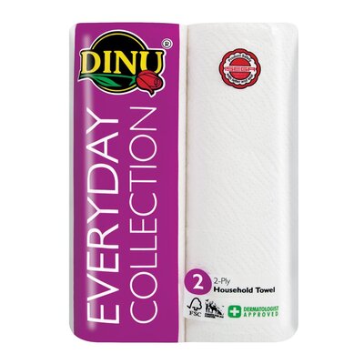 Dinu Plain White Roller Towel 2 Pack | PnP