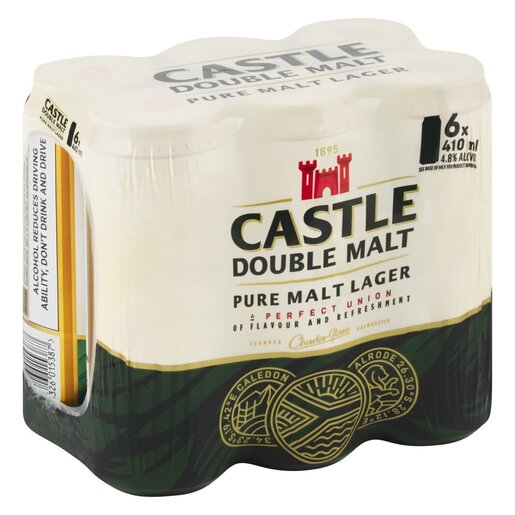 Castle Double Malt Beer 6 x 410ml | Smart Price Specials | PnP Home