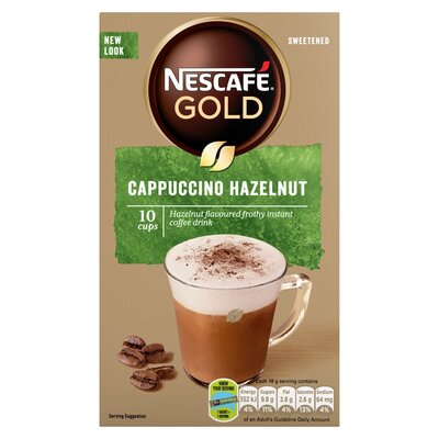 Nescafe Gold Hazelnut Cappuccino 10 Sachets | PnP