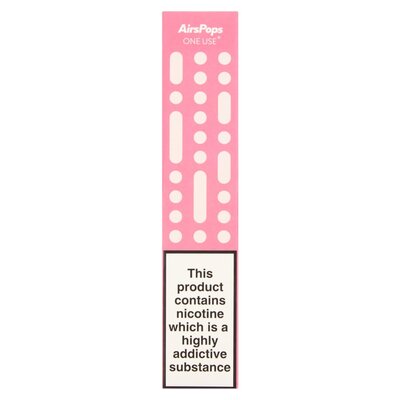 AirsPops One Use Zesty Lemon 5% Nicotine Salt Rechargeable Vape 12ml | PnP