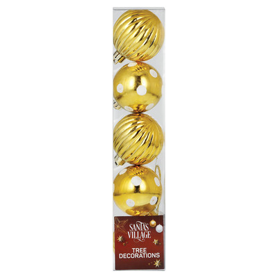 Santa's Village Ball Gold 60mmx5 | PnP
