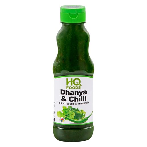HQ Foods Chilli & Dhanya Green Sauce 500ml | PnP