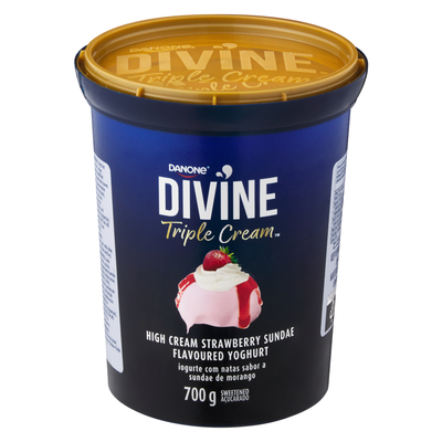 Danone Divine Triple Cream Strawberry Sundae Yogurt 700g | PnP