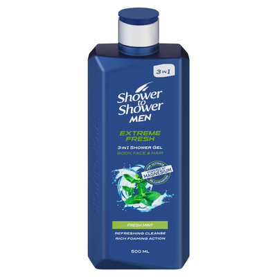 Shower To Shower Extreme Fresh Men Shower Gel 24 x 500ml | PnP