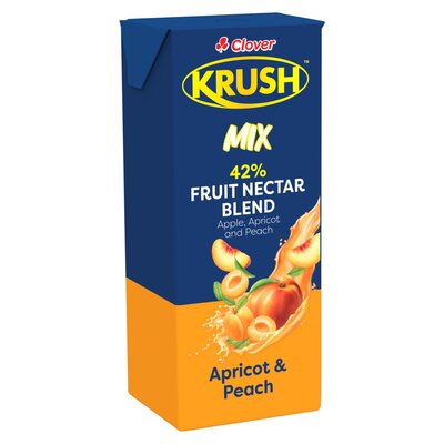 Krush UHT Apricot & Peach Fruit Juice Blend 200ml | PnP