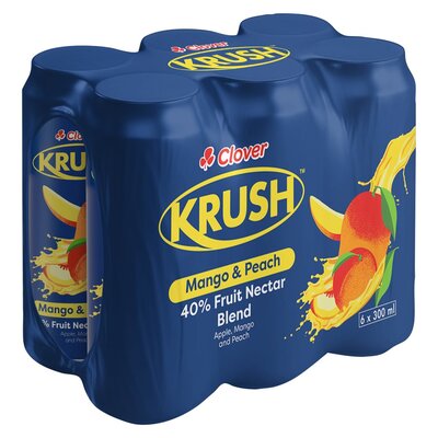 Krush 40% Mango & Peach Fruit Nectar Blend 6 x 300ml | PnP