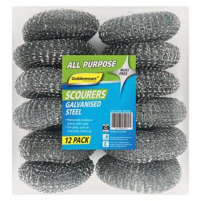 Goldenmarc Galvanised Steel Scrubs 12 Pack | Smart Price Specials | PnP ...