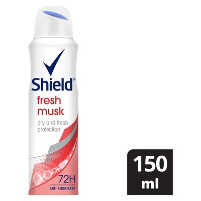 Shield Women Fresh Musk Antiperspirant Deodorant Body Spray 150ml ...