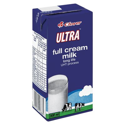 Clover Ultra Uht Full Cream Milk 500ml | PnP