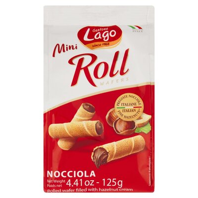 Lago Mini Roll Hazelnut Wafers 125g | PnP