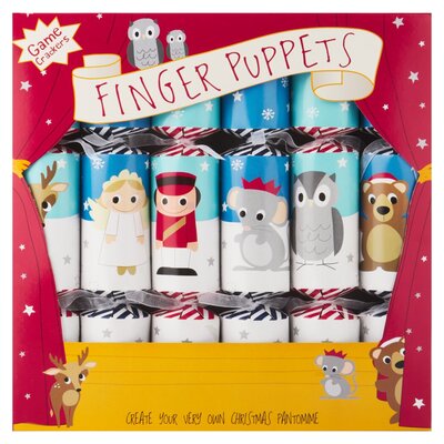 Holly & Ivy Finger Puppets Christmas Crackers 6 Pack | PnP