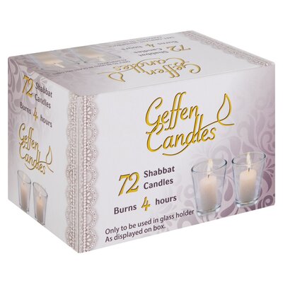 Geffen 72 Shabbat Candles | PnP