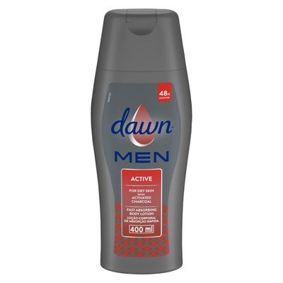 Dawn Men Active Fast Absorbing Body Lotion for Dry Skin 400ml | PnP